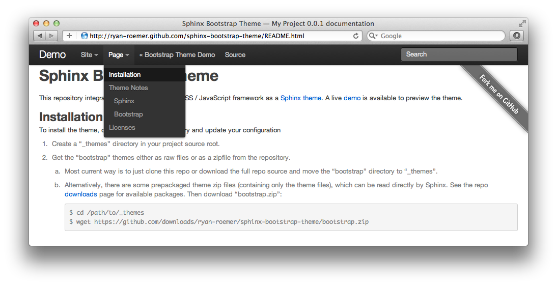 Twitter Bootstrap Theme for Sphinx · Loose Bits Twitter Bootstrap Theme for Sphinx · Loose Bits